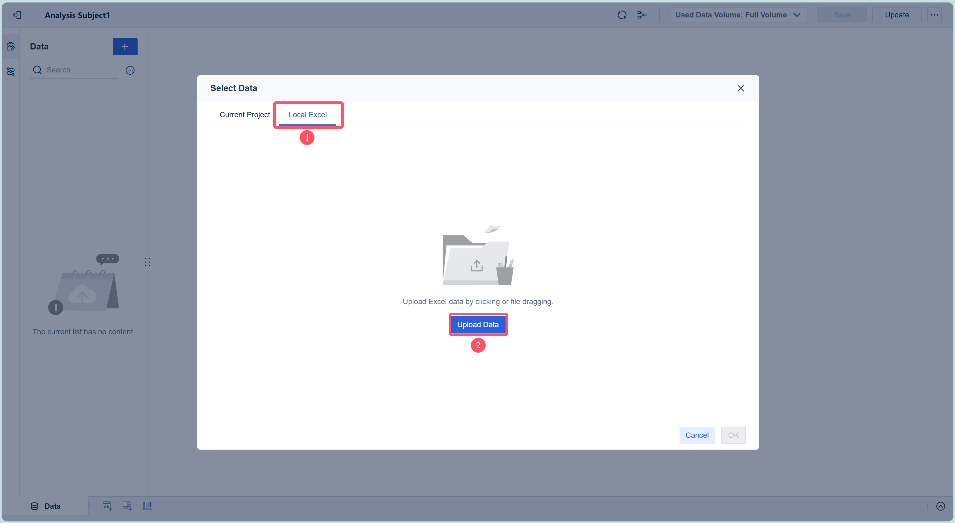 Common Area Chart- FineBI Help Document