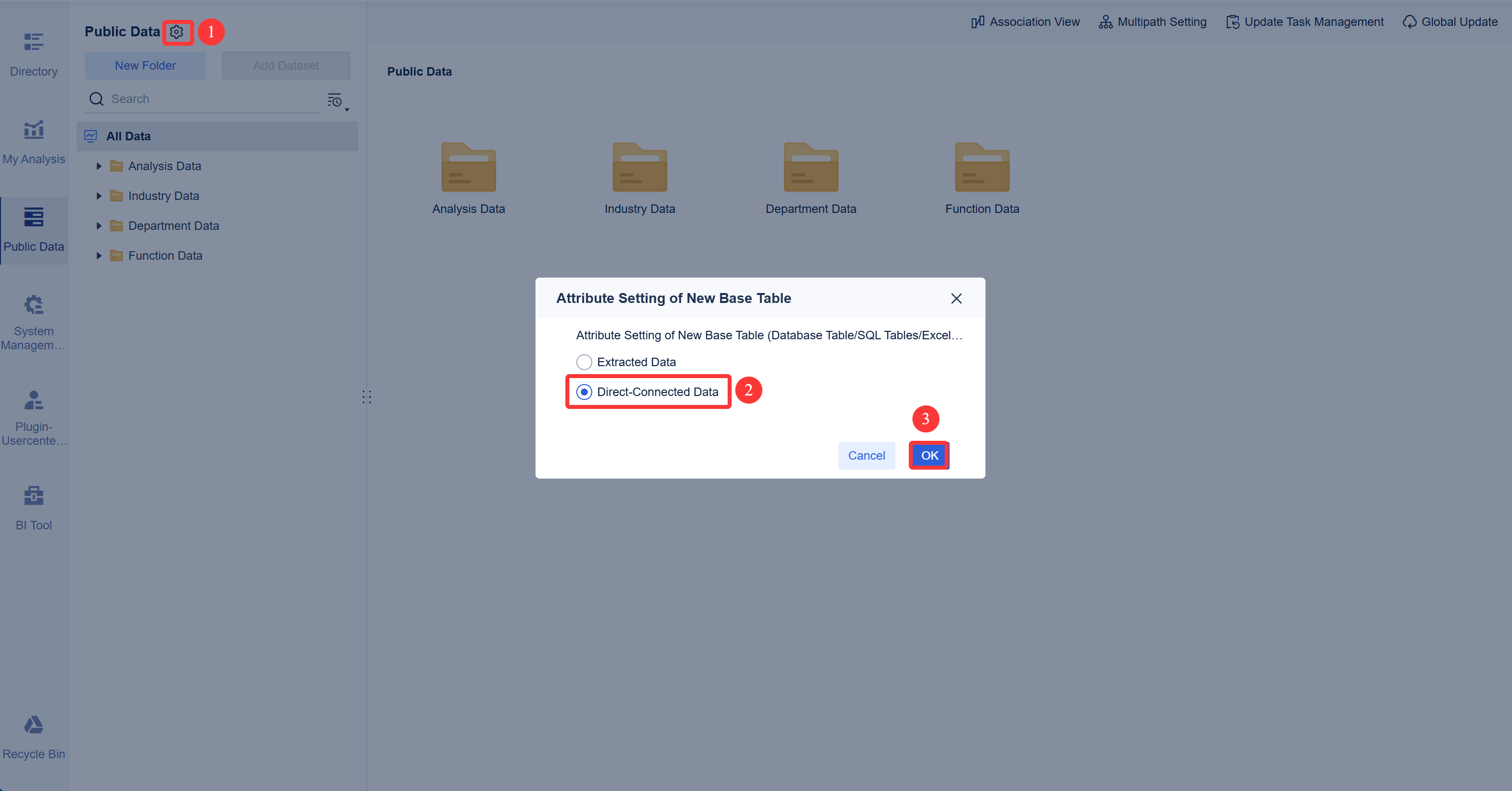 [Direct Connection] Transferring Parameters by Date Interval Component- FineBI Help Document