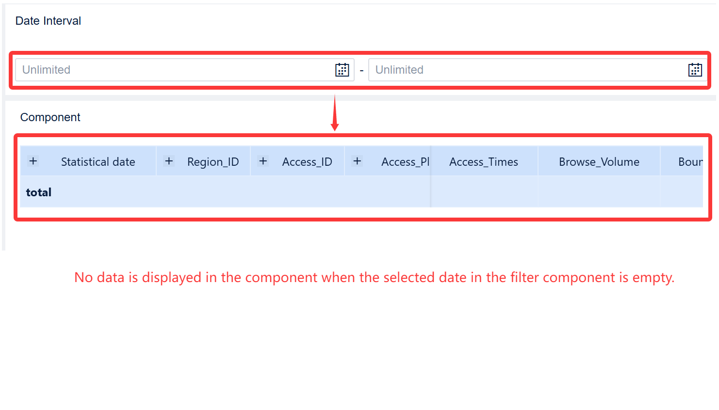 [Direct Connection] Transferring Parameters by Date Interval Component- FineBI Help Document