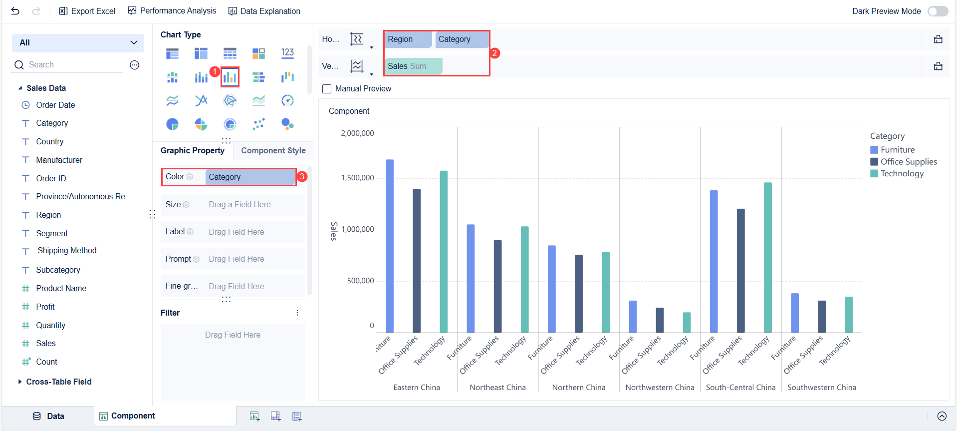 Multi-Dimensional Analysis- FineBI Help Document