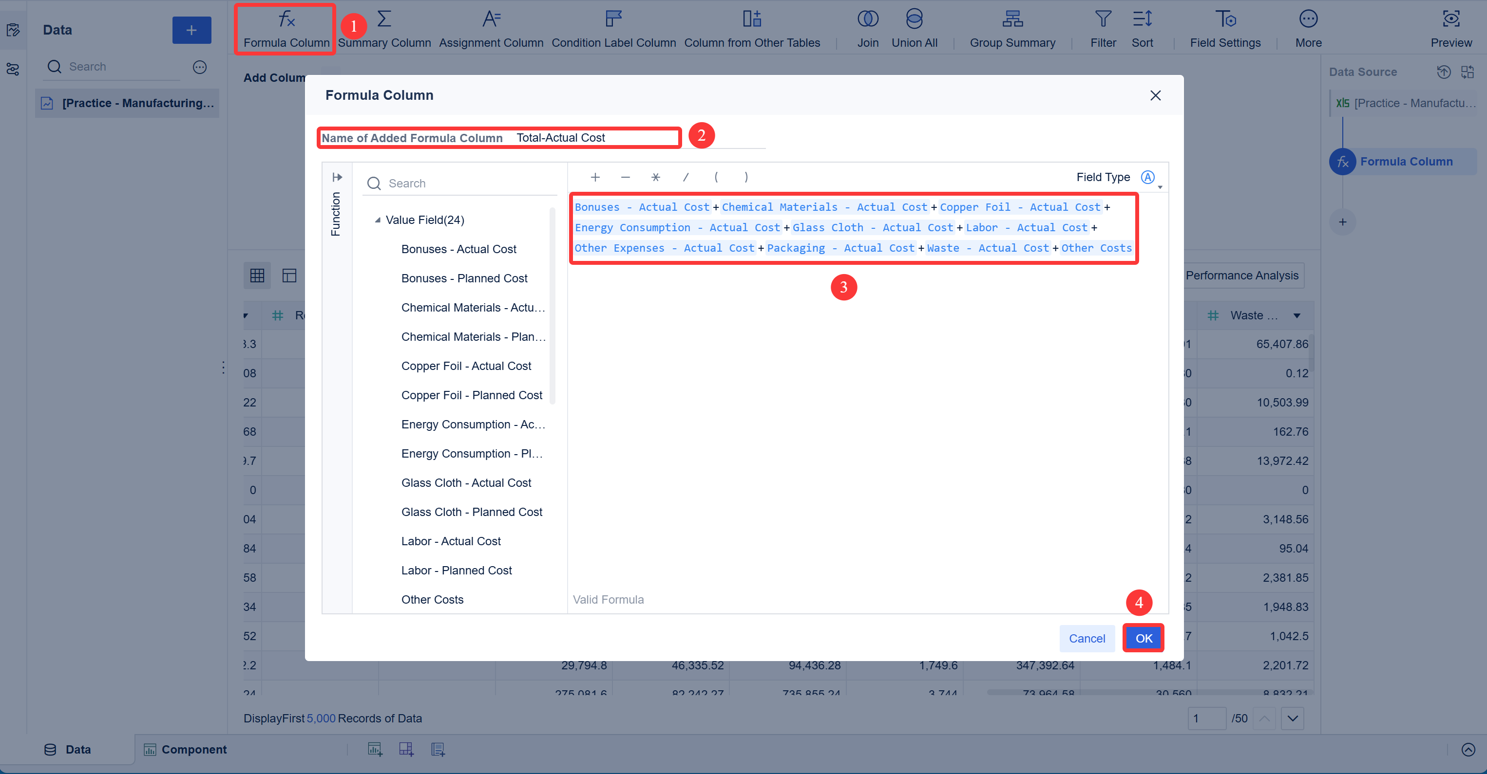 Cost Analysis- FineBI Help Document