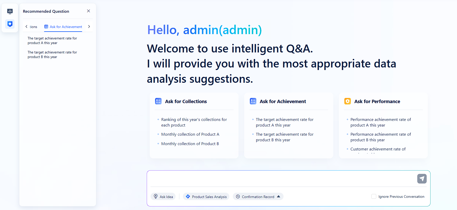 Recommended Question Configuration- FineBI Help Document