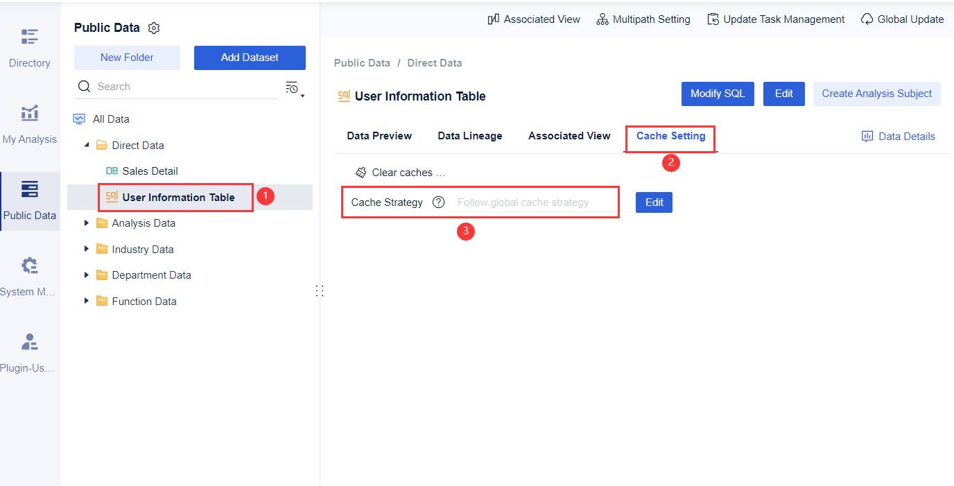 BI Cache- FineBI Help Document