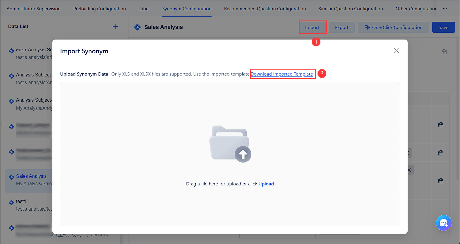 Synonym Configuration- FineBI Help Document