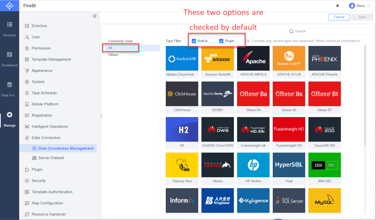 Configure data connection- FineBI Help Document FineBI Document