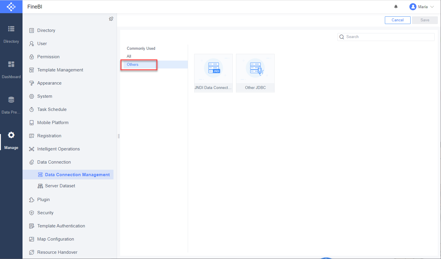 Configure data connection- FineBI Help Document FineBI Document