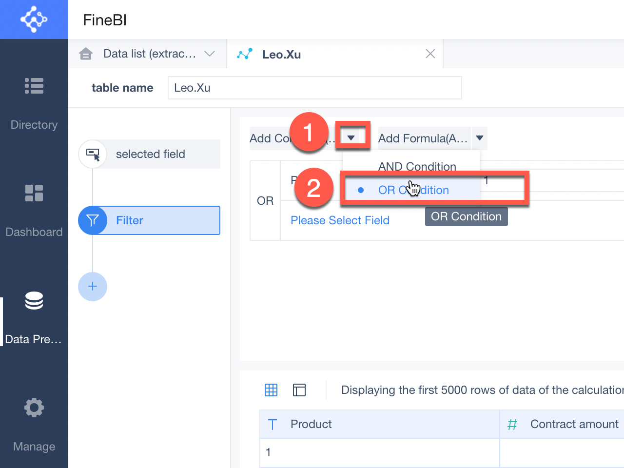 Basic Functions Of Filter Finebi Help Document Finebi Document 3841