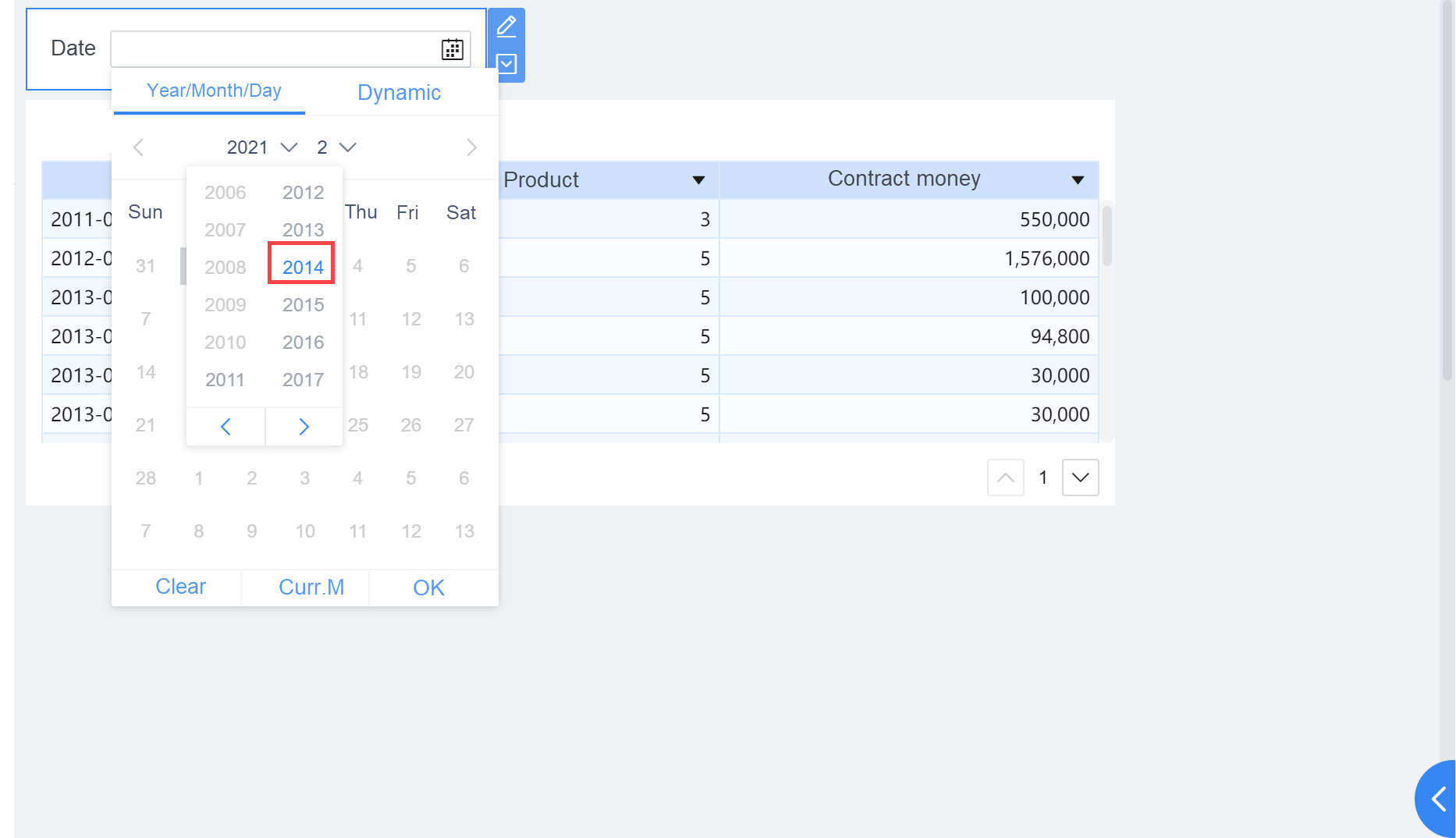 Time Filter Component Finebi Help Document Finebi Document 3989