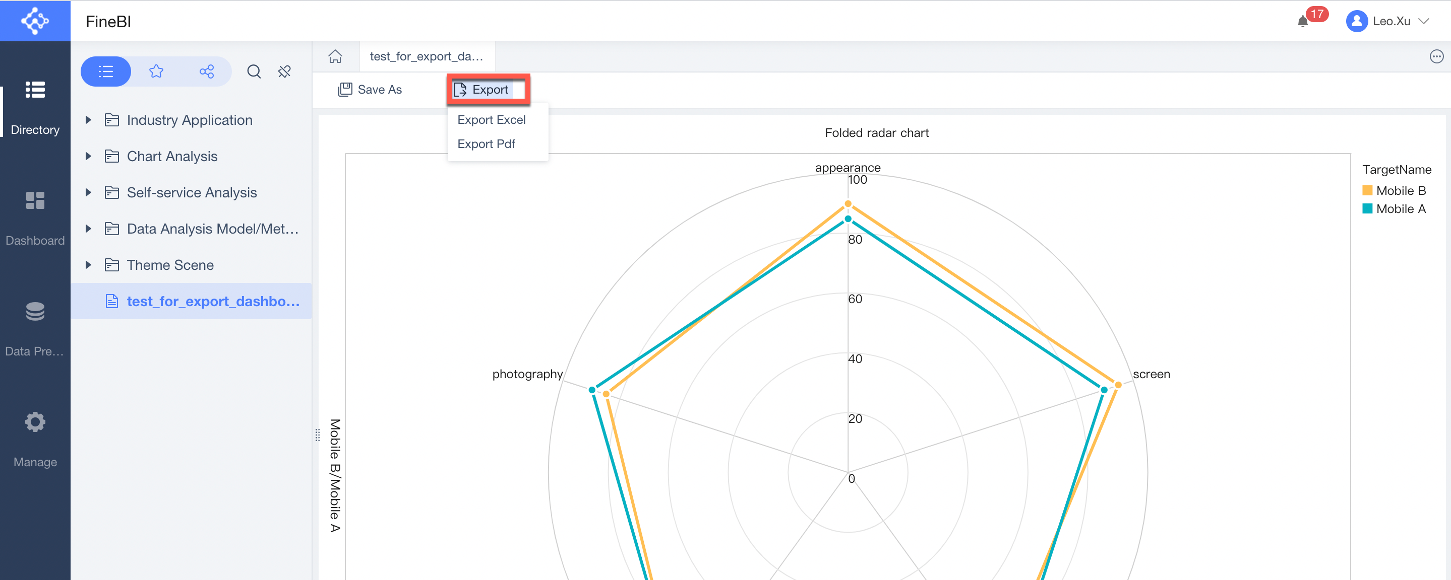 Export dashboard- FineBI Help Document FineBI Document