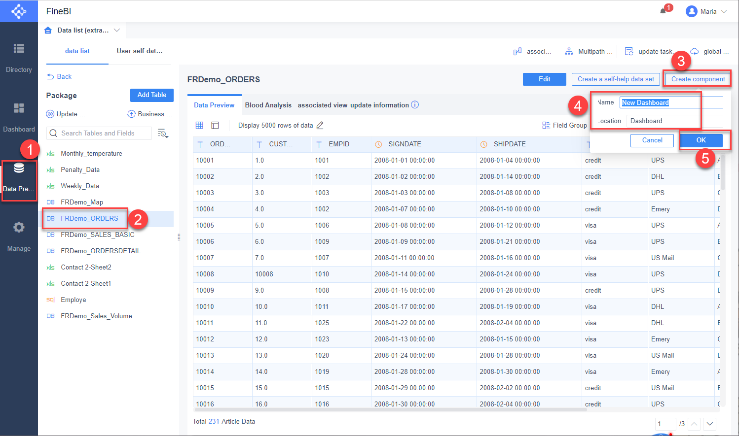 Overview of dashboard- FineBI Help Document FineBI Document