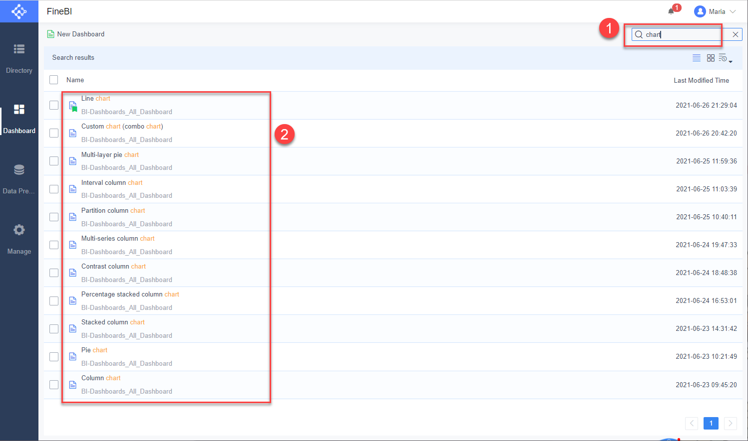 Overview of dashboard- FineBI Help Document FineBI Document