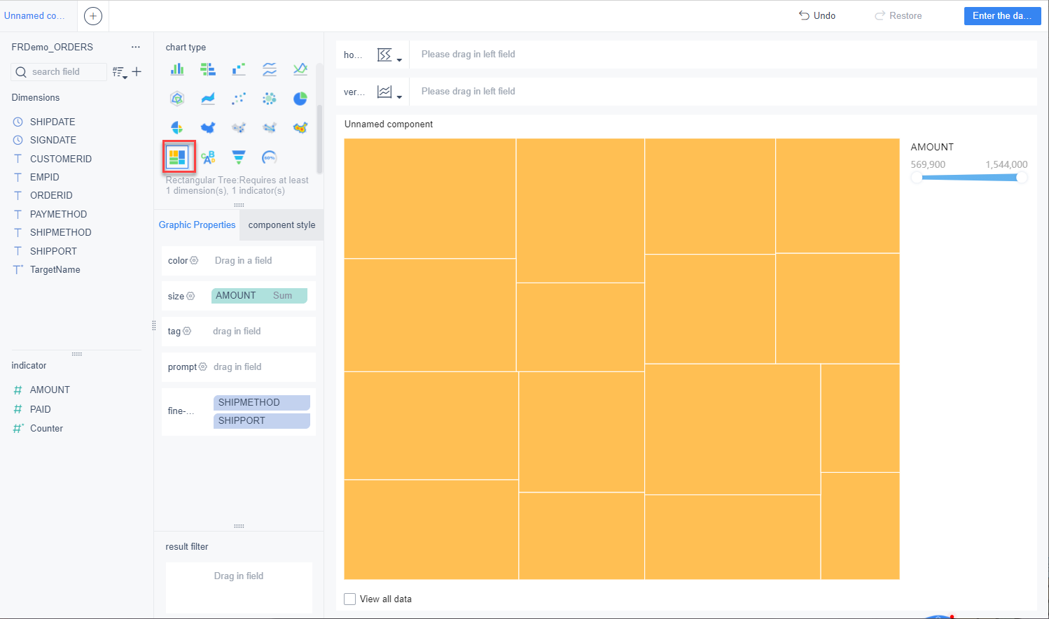 Multi-layer pie chart- FineBI Help Document FineBI Document