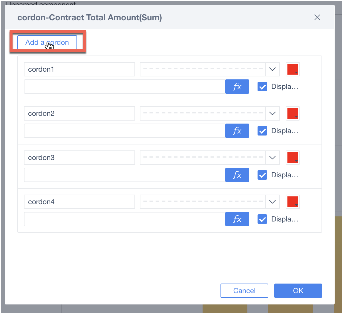 Set analysis line in chart- FineBI Help Document FineBI Document
