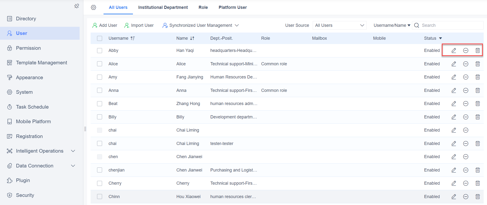 Importing Users- FineBI Document