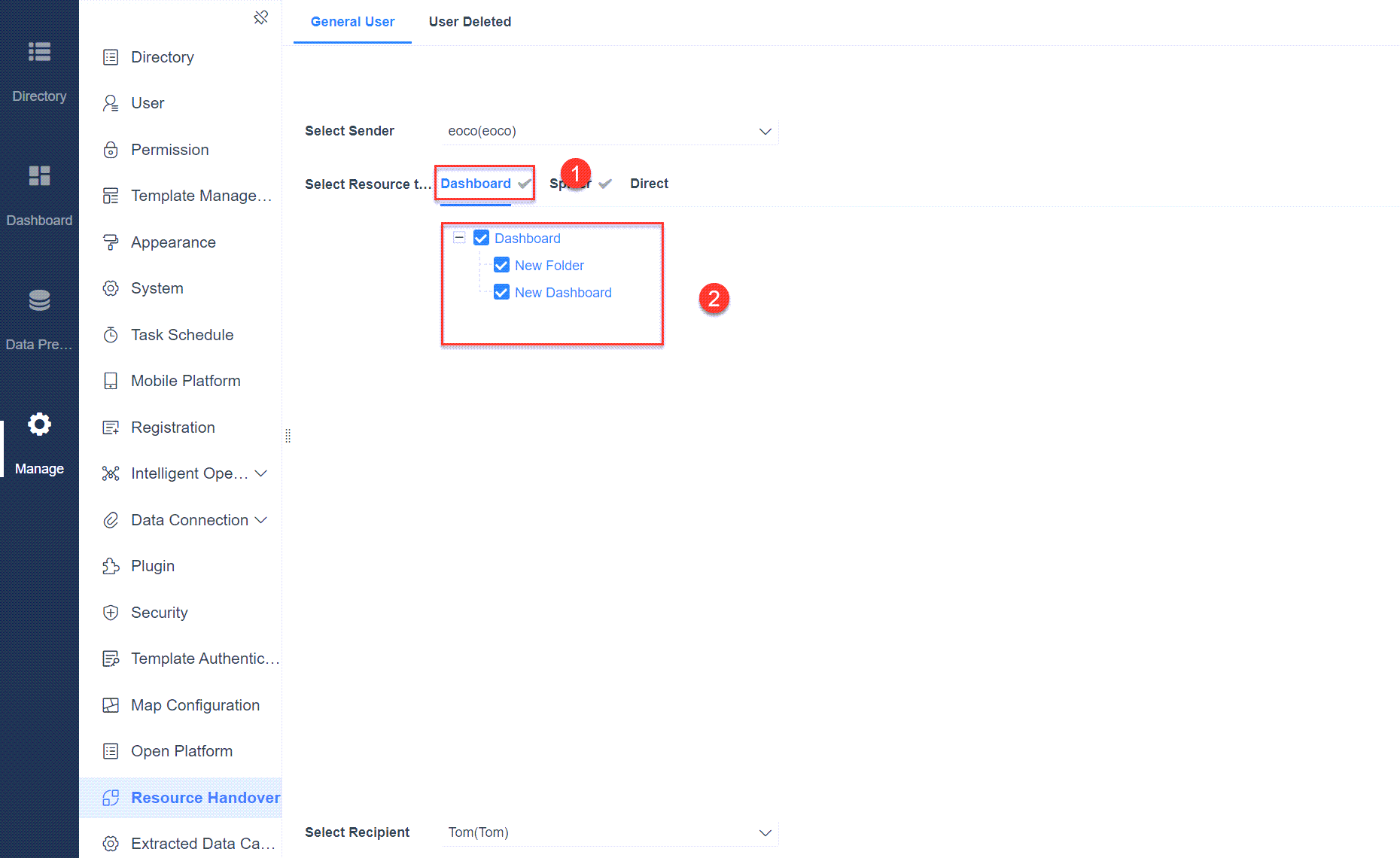 Resource Handover- FineBI Help Document FineBI Document
