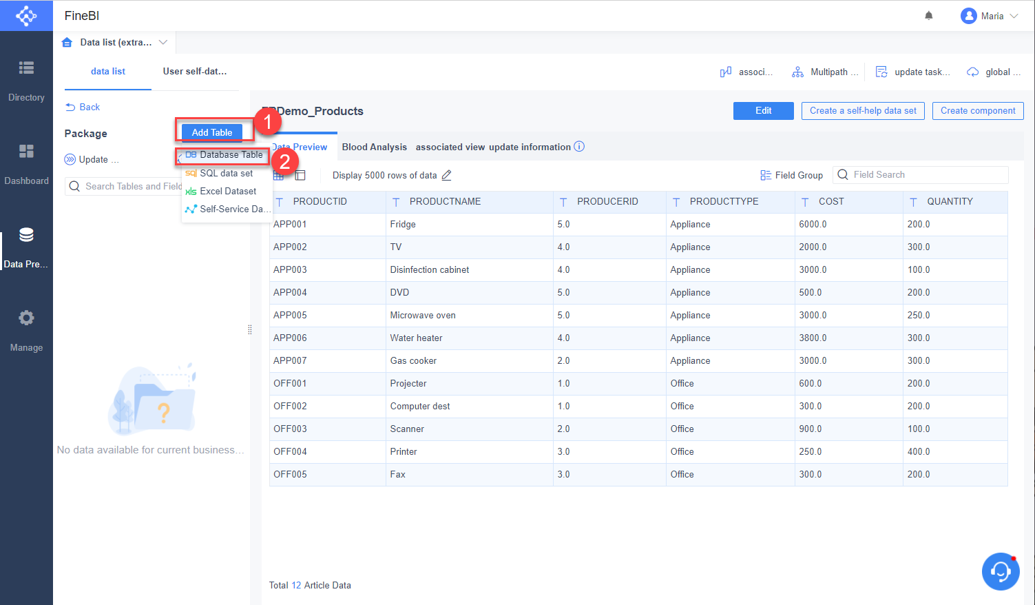 New SAP BW Dataset Plugin- FineBI Help Document FineBI Document