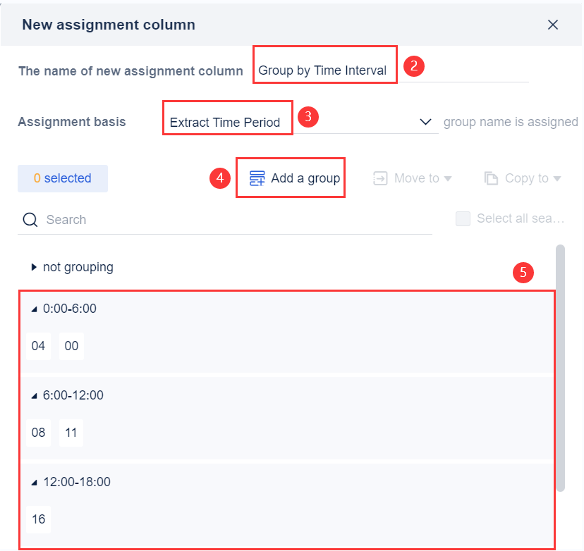 Grouping by Time Interval- FineBI Help Document 7.0
