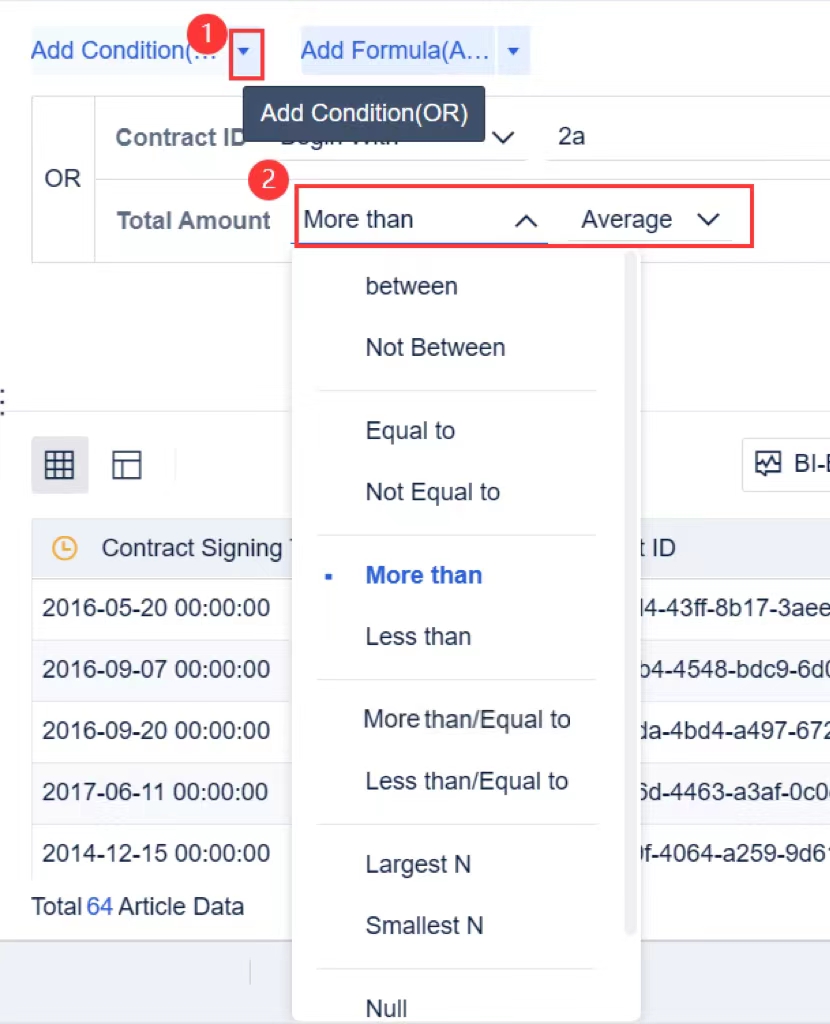 Filter- FineBI Help Document 7.0