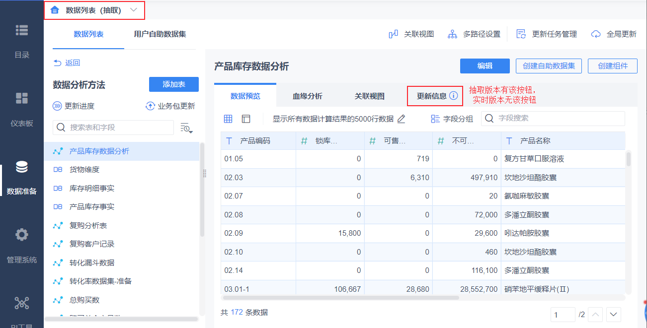实时数据和抽取数据的区别 Finebi帮助文档 Finebi帮助文档 