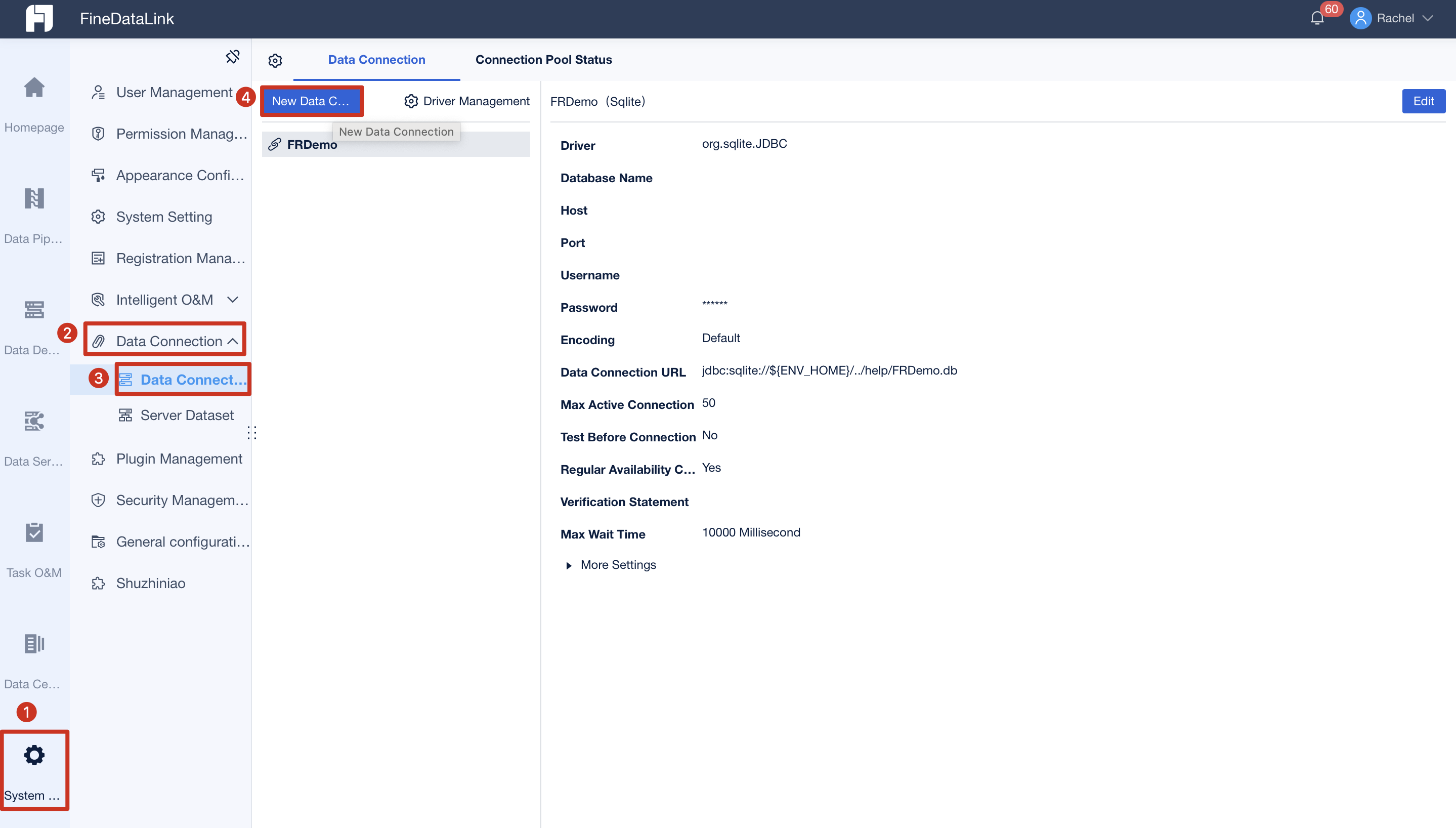 Data Source Creation and Management- FineDataLink-en帮助文档