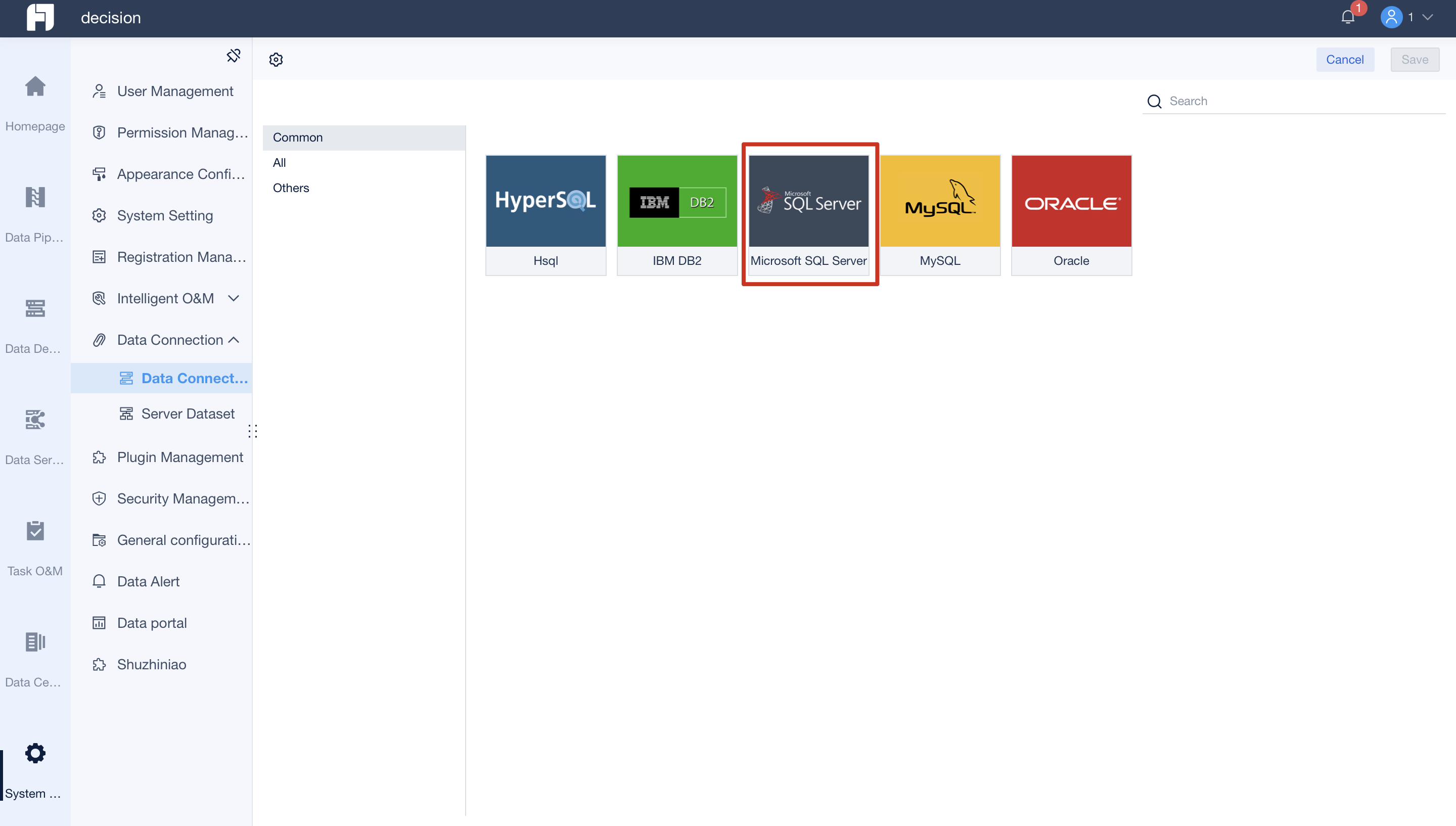 Microsoft SQL Server Data Connection- FineDataLink-en帮助文档