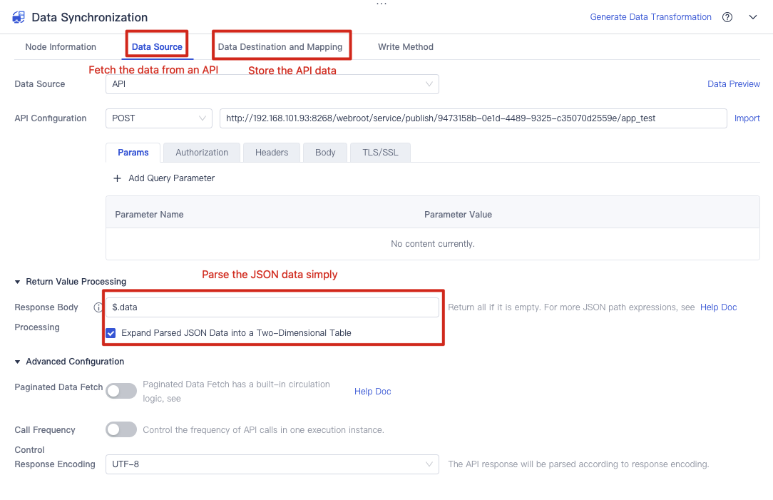Data Synchronization - API- FineDataLink Help Document