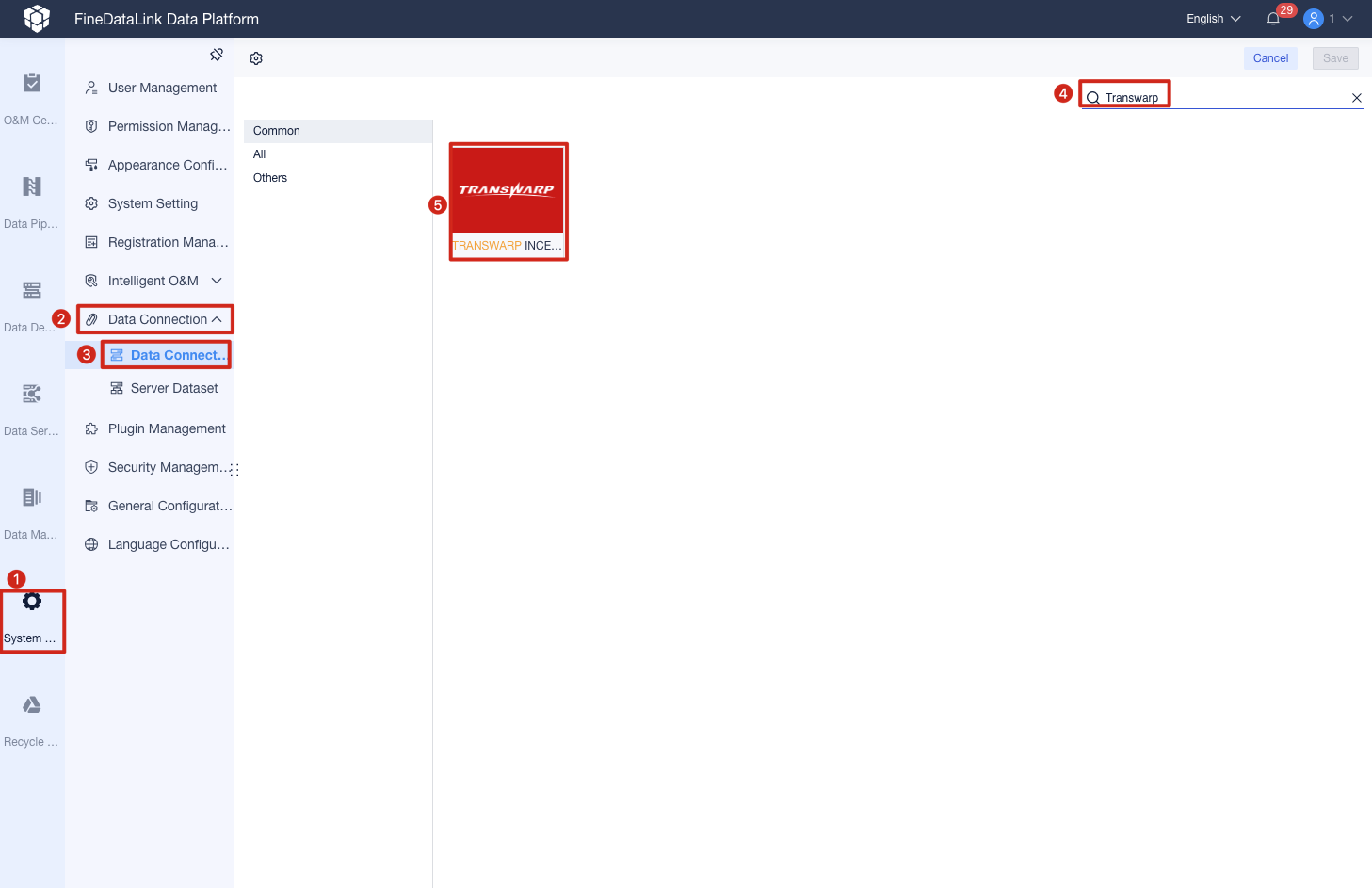 Transwarp Inceptor Data Connection- FineDataLink Help Document