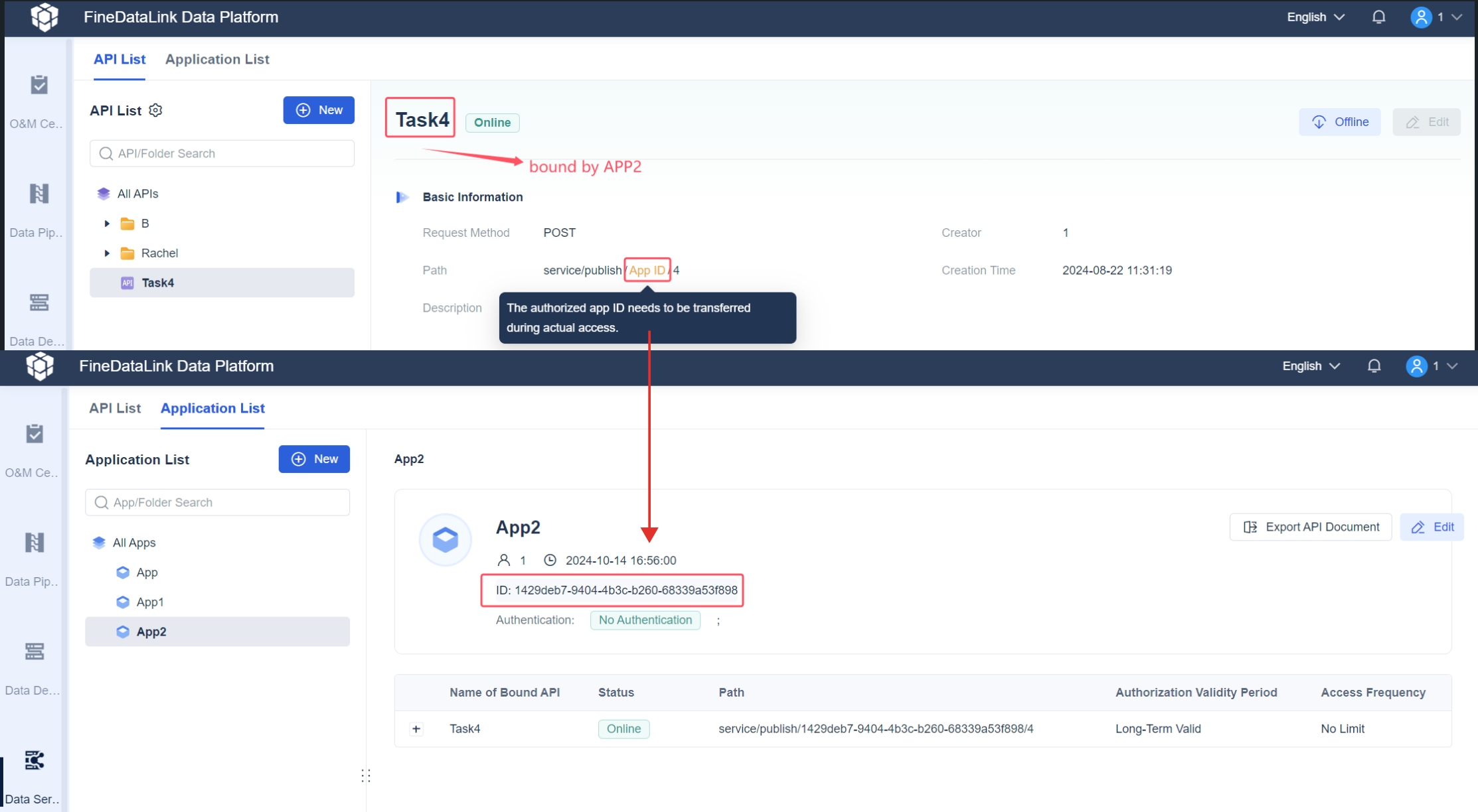 Binding API to Application- FineDataLink Help Document