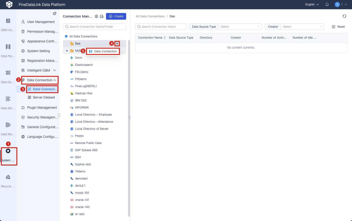 HSQL Data Connection- FineDataLink Help Document