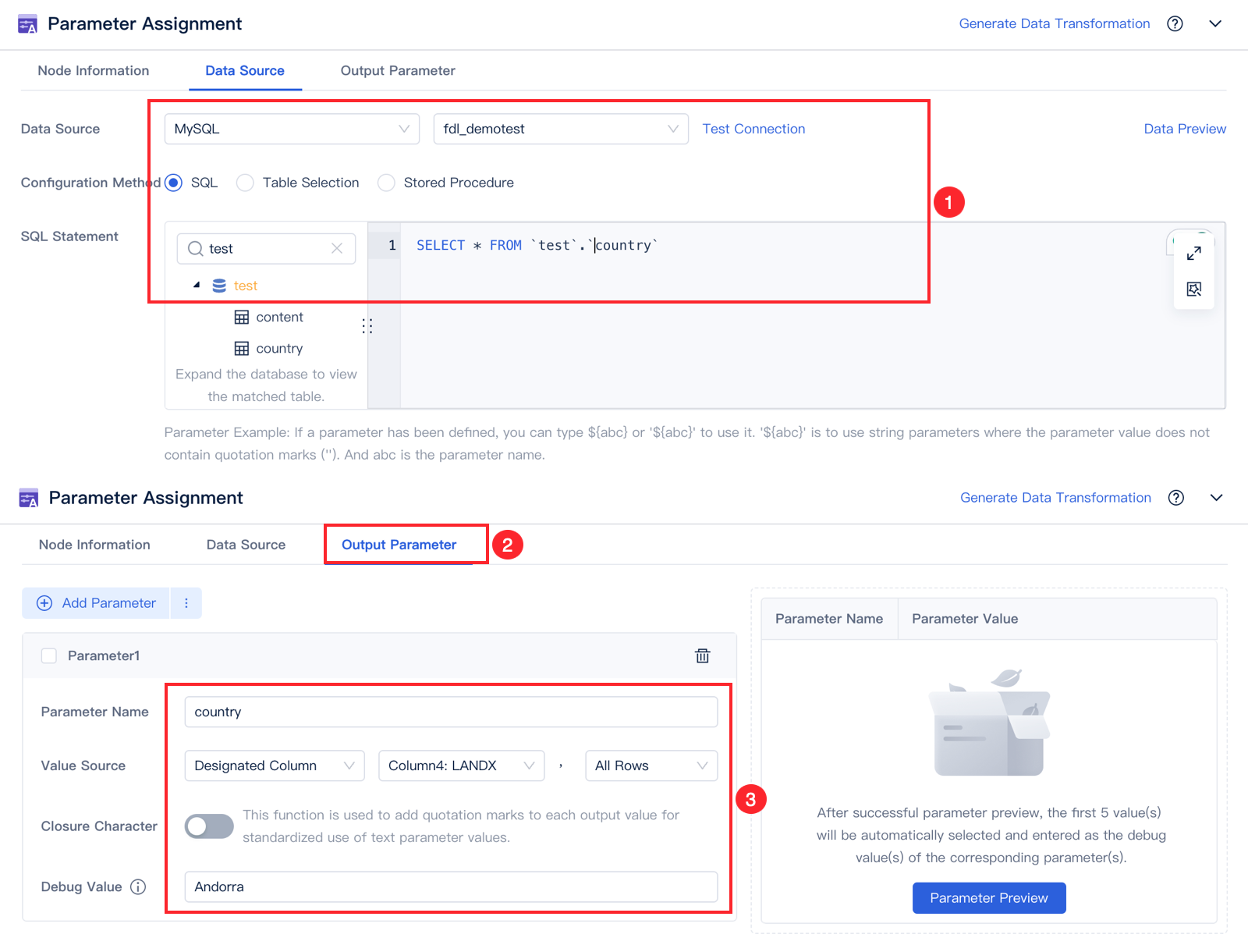 Fetching Data by Calling SAP Functions with Parameters- FineDataLink Help Document