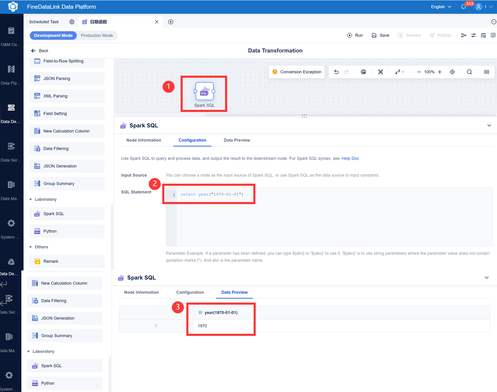 Spark SQL Date Function- FineDataLink Help Document