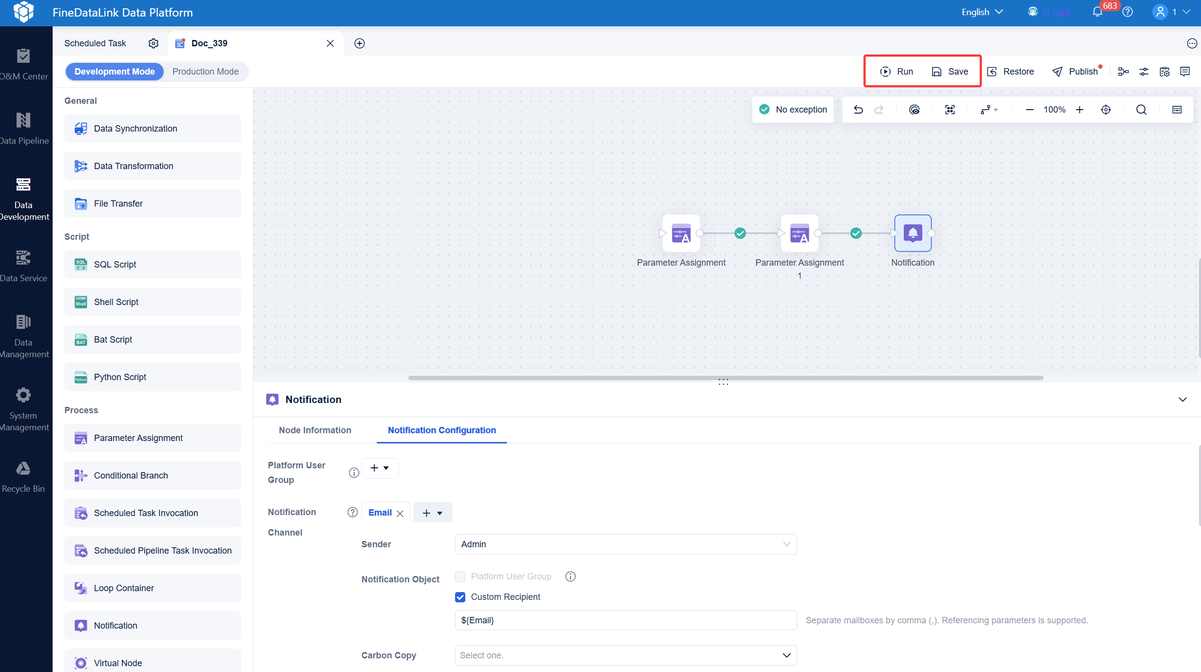 Email Notification- FineDataLink Help Document