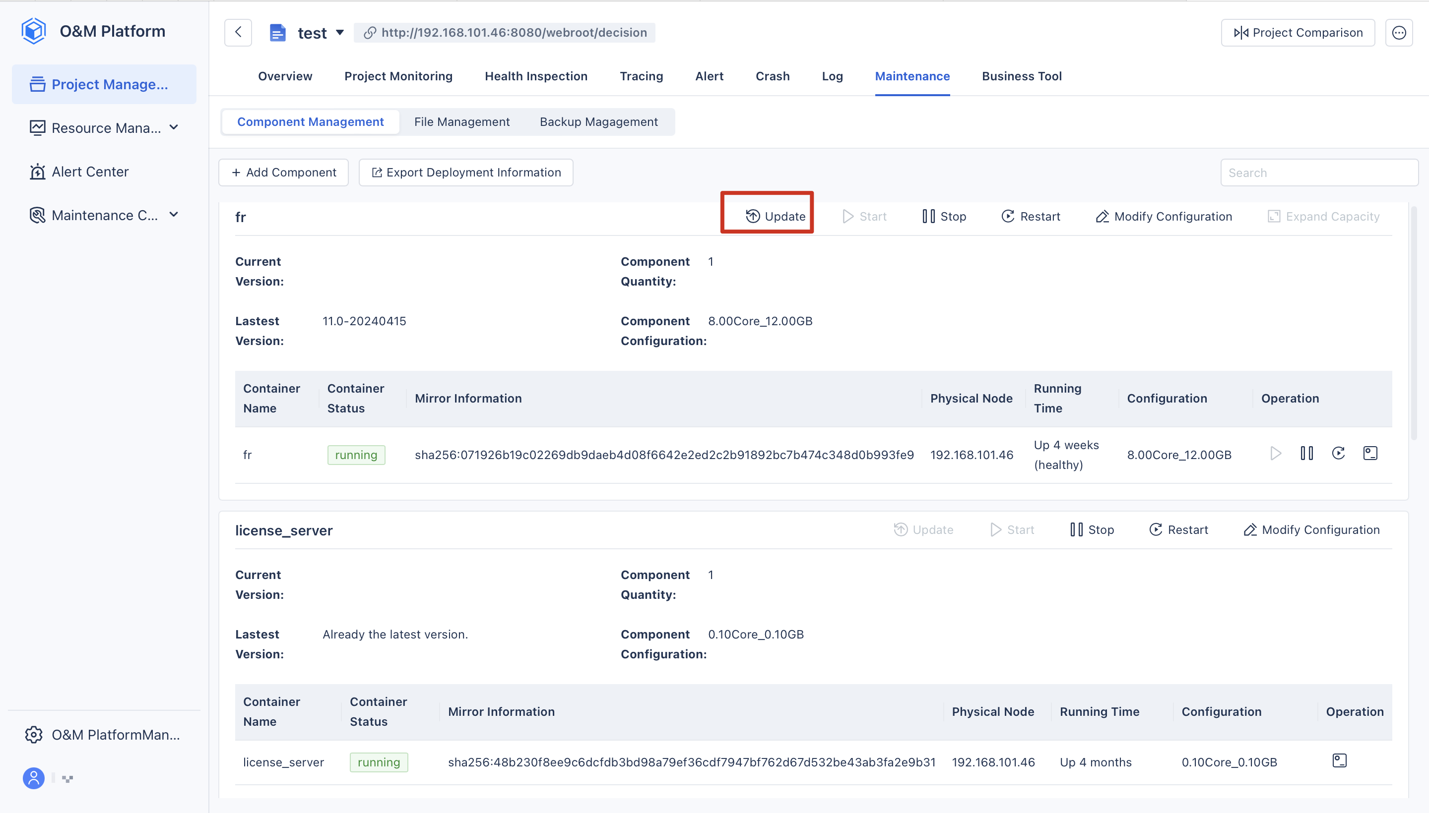 Intranet-Based O&M Project Upgrade- FineOps Help Document