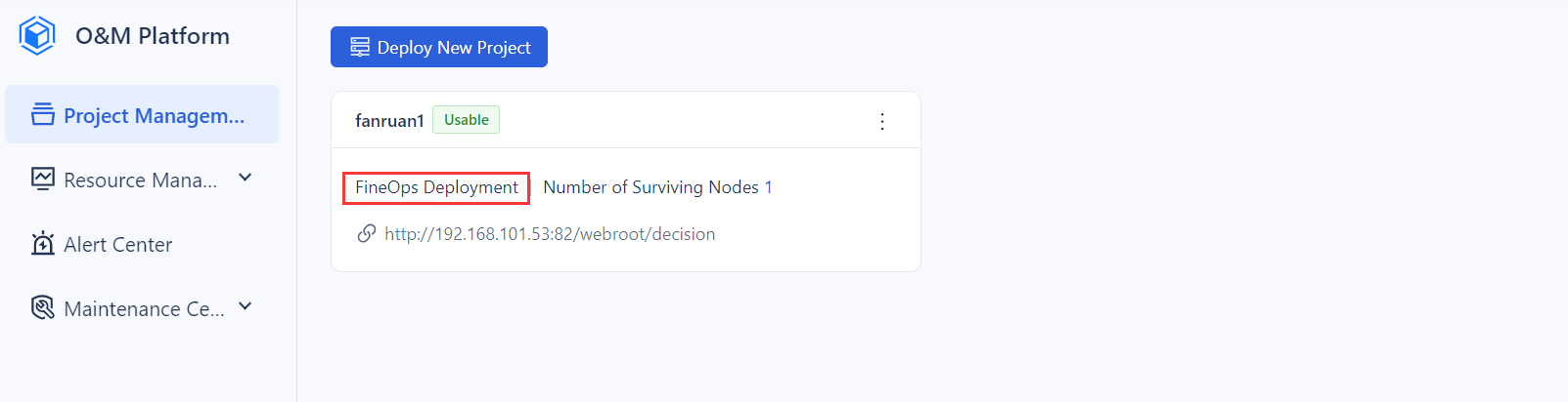 Extranet-Based O&M Project Upgrade- FineOps Help Document