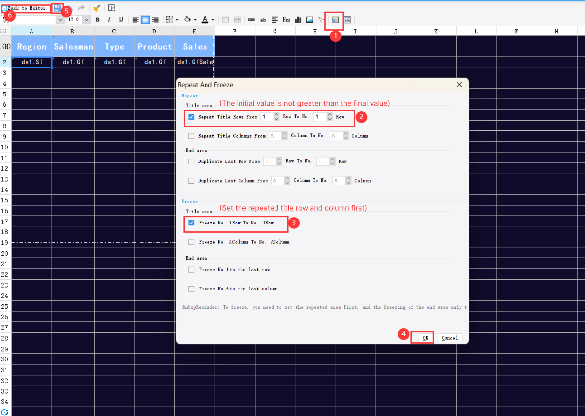 FVS Table Marquee-FineReport Help Document