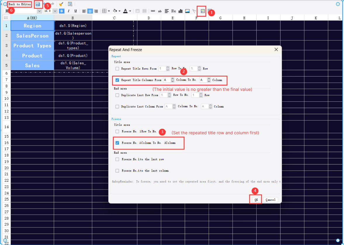 FVS Table Marquee-FineReport Help Document