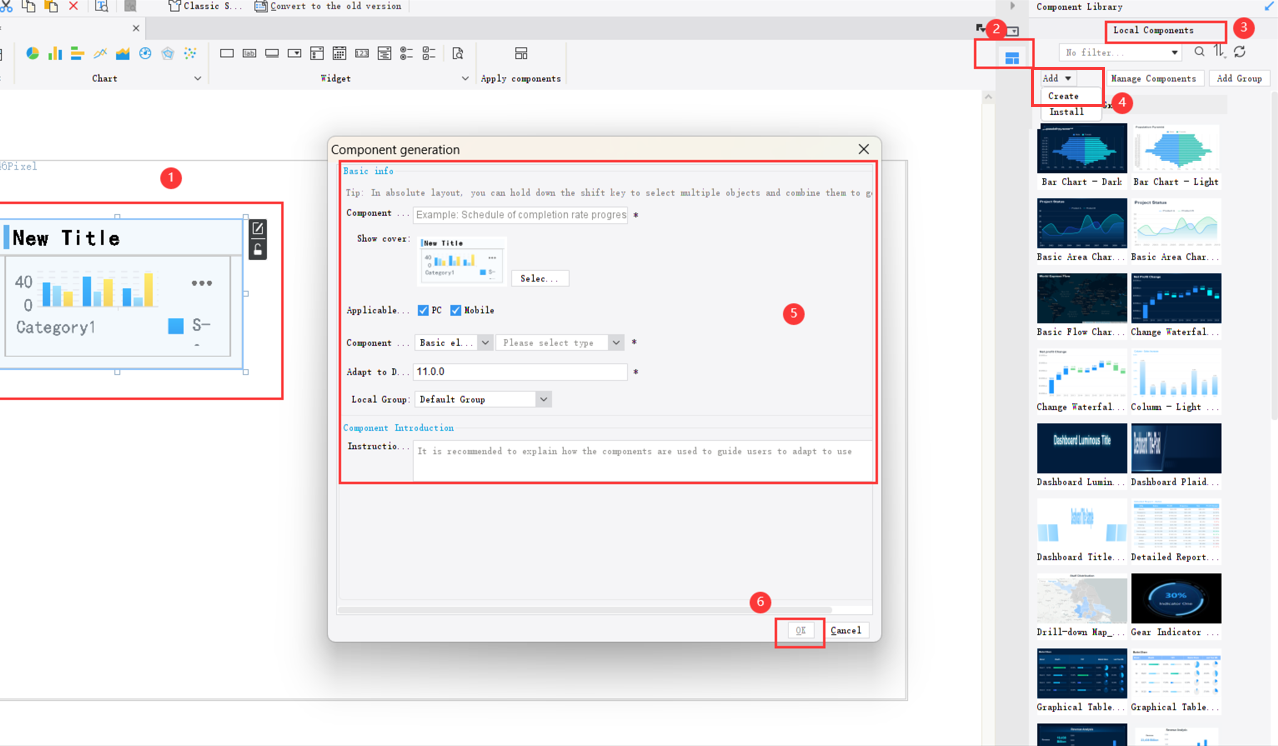 Component Reuse-FineReport Help Document