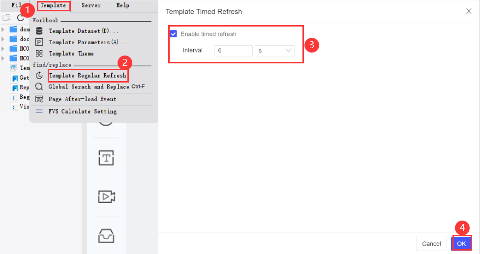 FVS Template Regular Refresh-FineReport Help Document