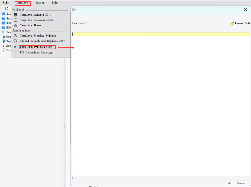 JS Event Supported by FVS-FineReport Help Document