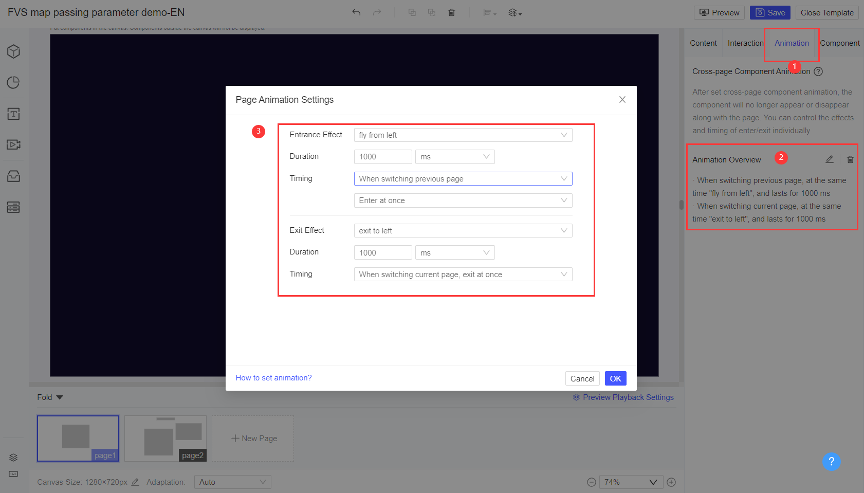 FVS Component Linkage and Animation -FineReport Help Document