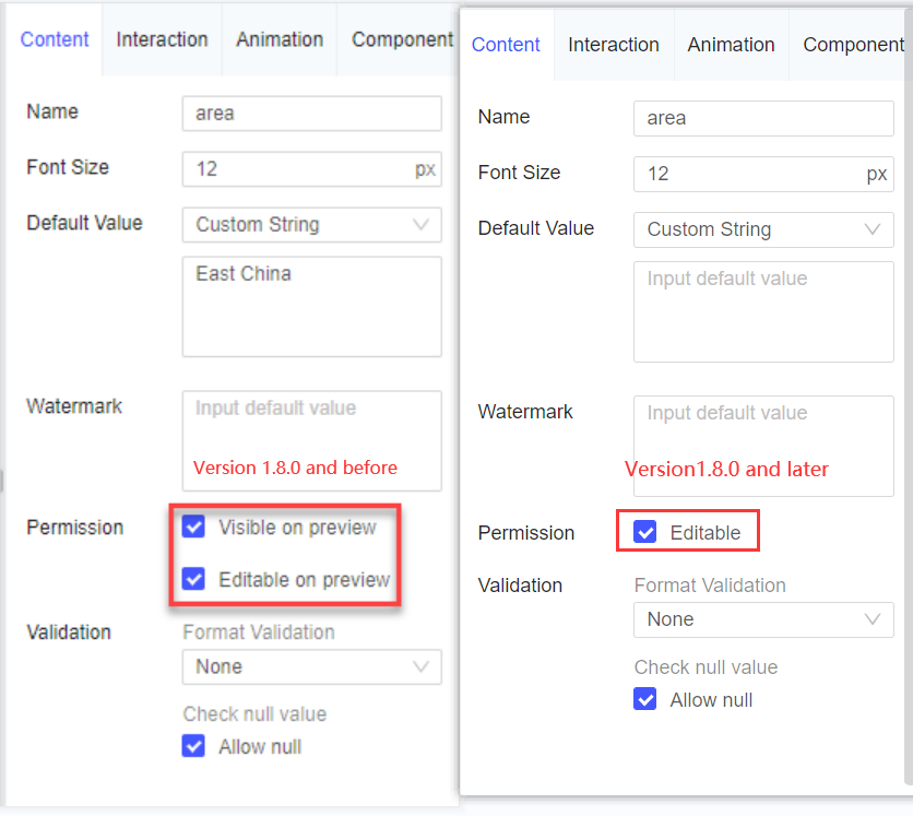 FVS Widget Component-FineReport Help Document