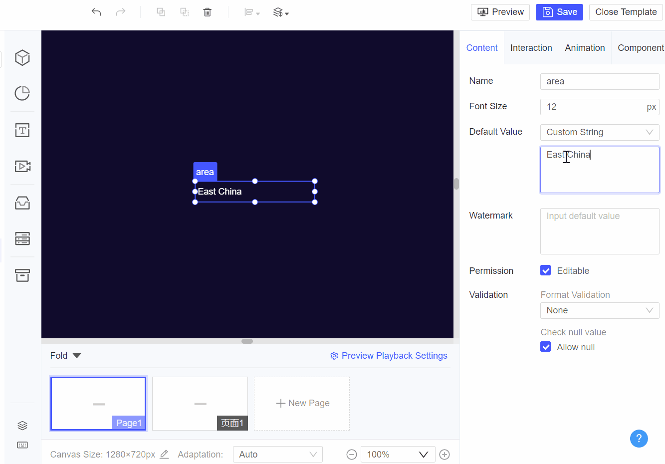 FVS Widget Component-FineReport Help Document