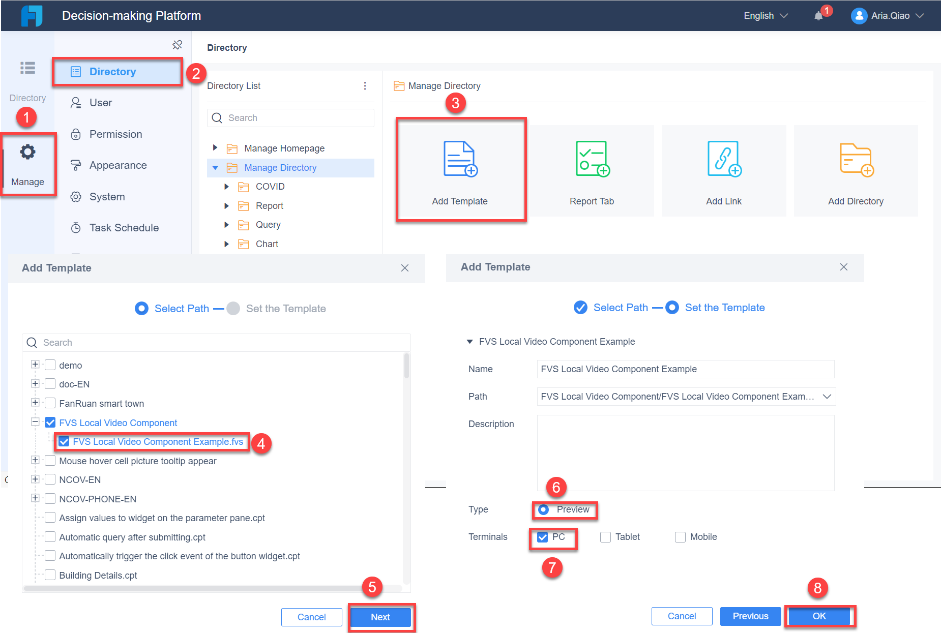 FVS Page Overview (Earlier Version)-FineReport Help Document