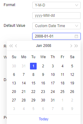 FVS Date Time Widget-FineReport Help Document