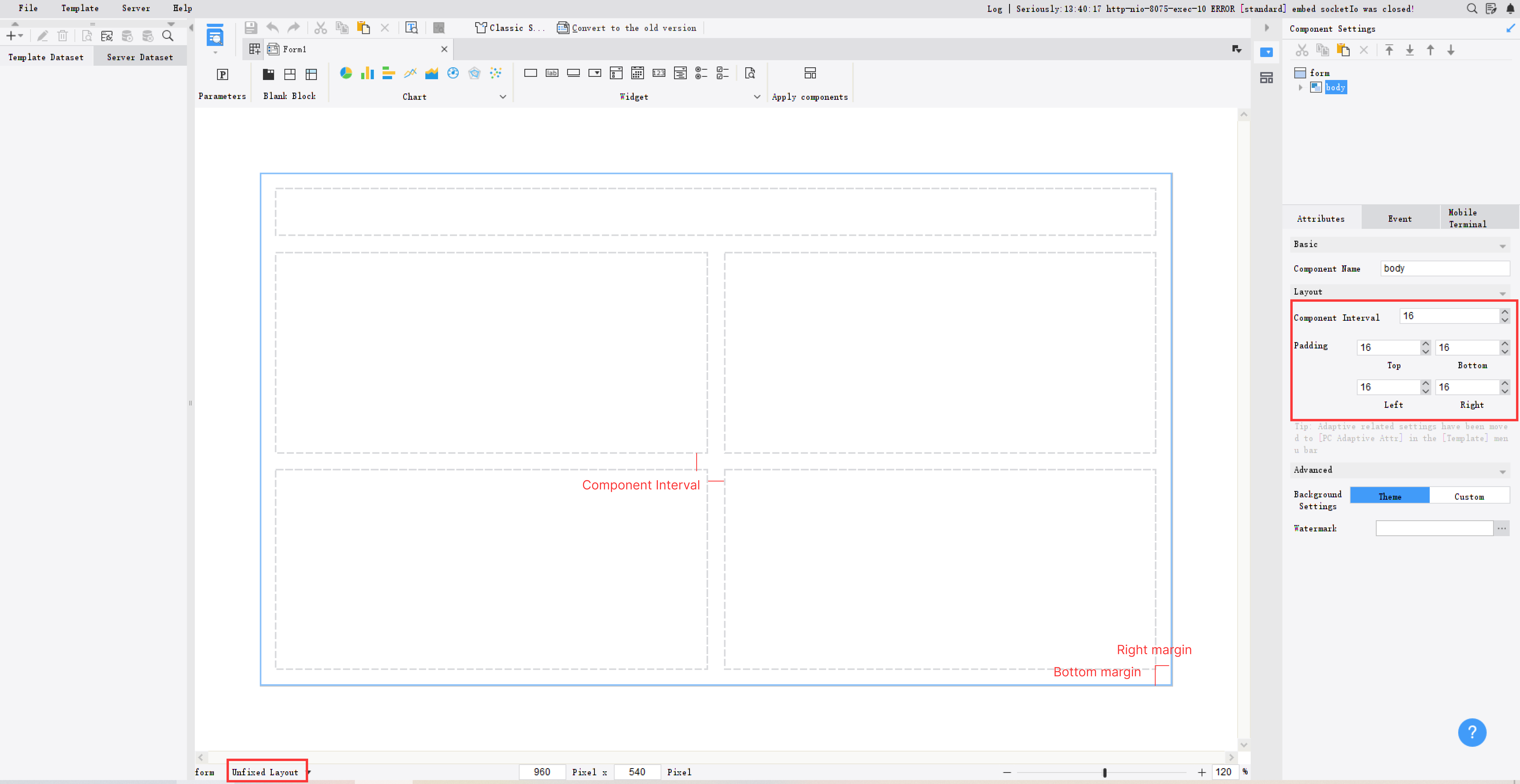 Dashboard Layout-FineReport Help Document
