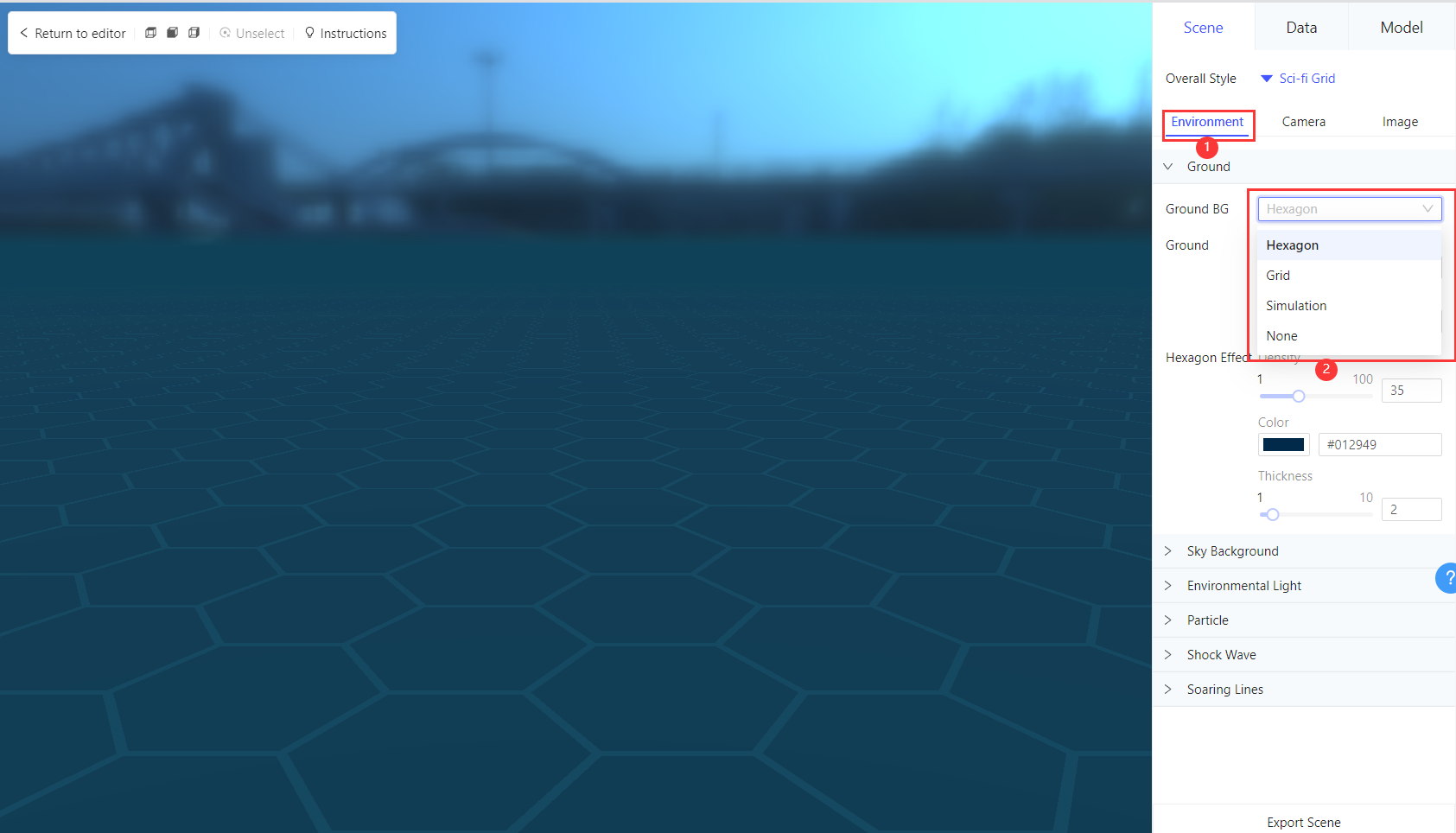 Creating a 3D Park Monitoring Scene-FineReport Help Document