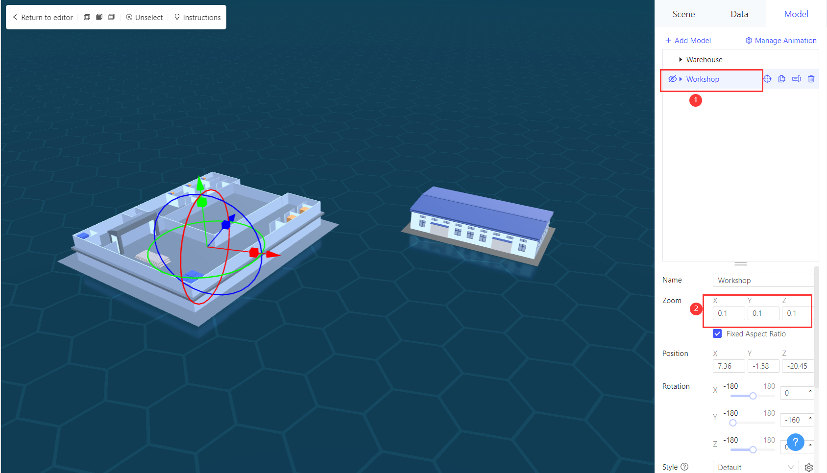 Creating a 3D Park Monitoring Scene-FineReport Help Document