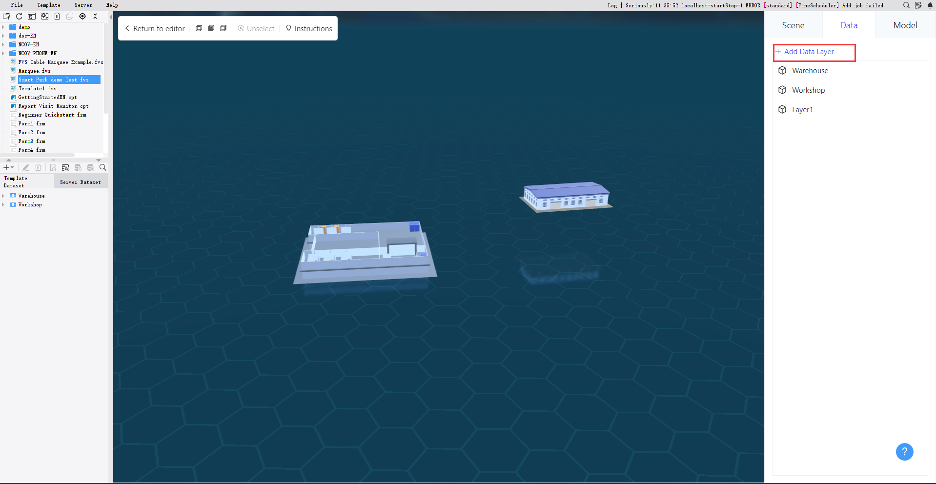 Creating a 3D Park Monitoring Scene-FineReport Help Document
