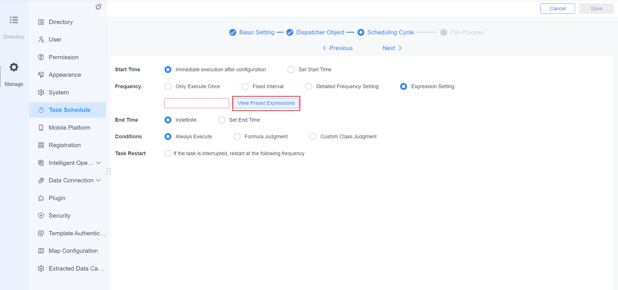 Expression Setting for Task Schedule Execution Frequency-FineReport ...