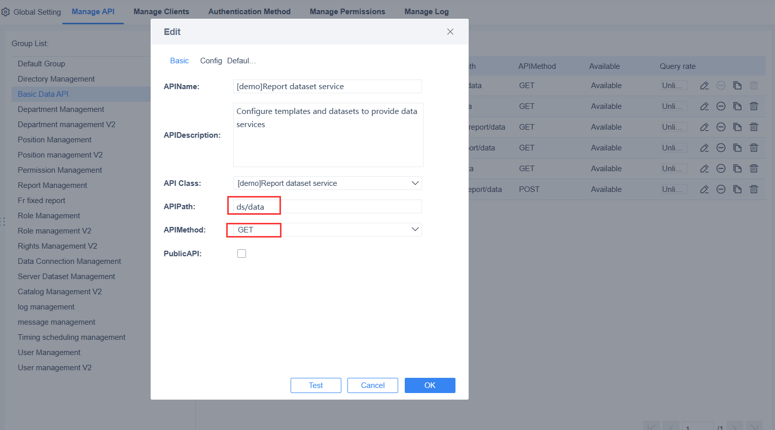 Example of Calling Open Platform API-FineReport Help Document